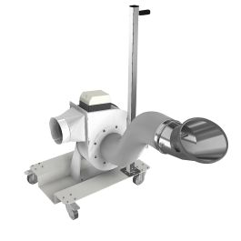 LCV/heavy weights mobile gas vacuum 1m Ø150mm | CLAS©